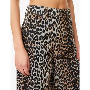 GANNI Wide-leg Velvet Jeans