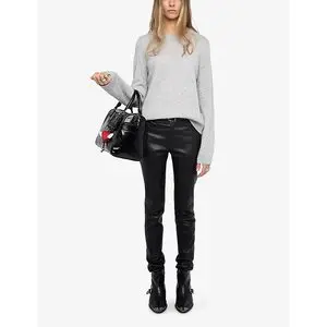 Zadig&Voltaire Wool And Cashmere Jumper With Elbow Patches