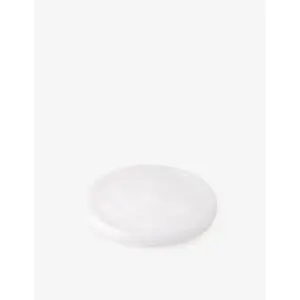THE WHITE COMPANY Round Alabaster Candle Plate 18.5cm - White
