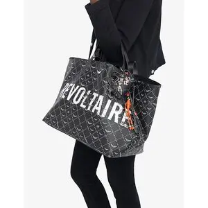 Zadig&Voltaire Z Xl Branded Faux-leather Tote Bag - Black