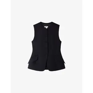 Sandro Button Detailed Vests For Women