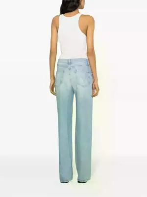 MOTHER High-rise Straight-leg Jeans