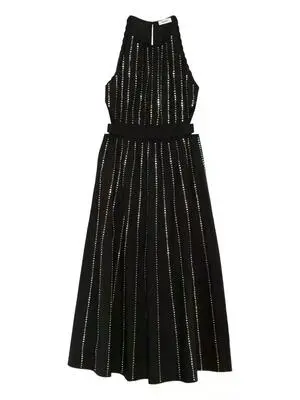 Sandro Rhinestone-embellished Midi Dress