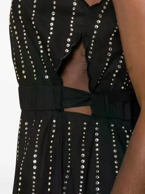 Sandro Rhinestone-embellished Midi Dress