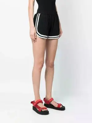 Red Valentino Ribbon-trim Mini Shorts - Black