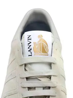 LANVIN Logo Appliqué Sneakers - Neutrals