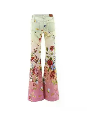 Roberto Cavalli Miami Floral Flared Trousers