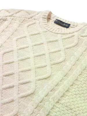 Brooks Brothers Fisherman Patterned Crew-neck Sweater
