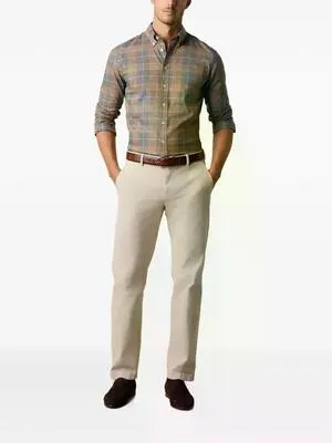 Brooks Brothers Plaid-patterned Button-down Collar Shirt - Brown