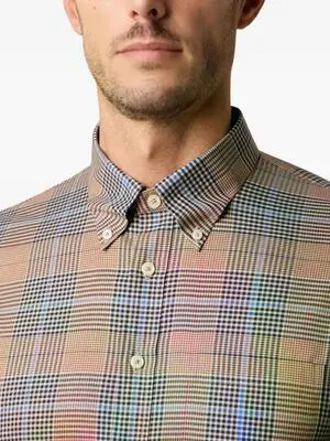 Brooks Brothers Plaid-patterned Button-down Collar Shirt - Brown