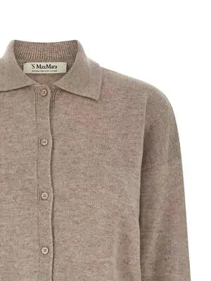 Max Mara Shirt Collar Button Cardigan - Brown