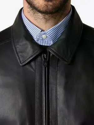 Brooks Brothers Leather Bomber Jacket