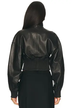 Sportmax Leather Cropped Jacket