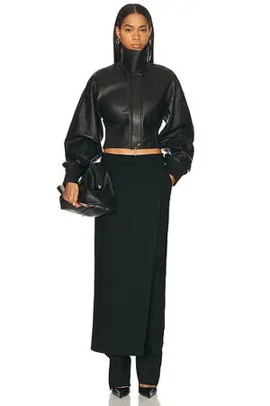 Sportmax Leather Cropped Jacket