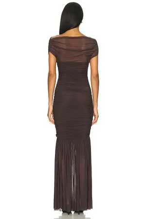SEROYA Noel Gown - Ash Brown