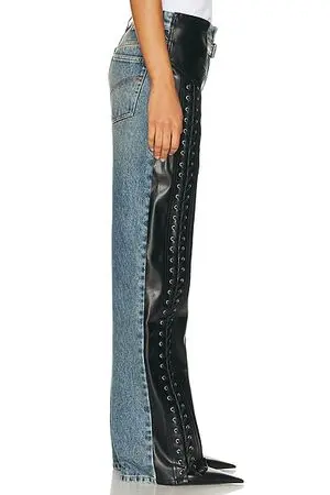 Stella McCartney Denim Chap With Lace-up Detail