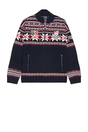 Polo Ralph Lauren Winter Olympics Pullover Sweater - Navy Combo