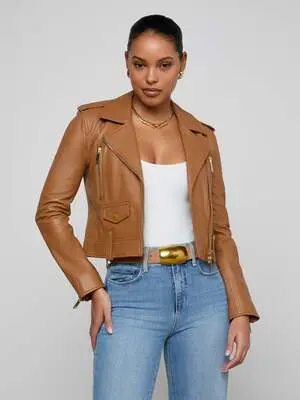 Women's Asymmetrical Leather Biker Jackets