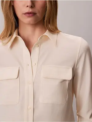 Calvin Klein Utility Classic Button-down Shirt - Calico
