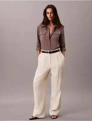 Calvin Klein Utility Classic Button-down Shirt - Iron