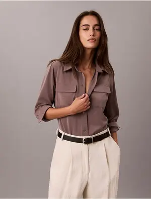 Calvin Klein Utility Classic Button-down Shirt - Iron