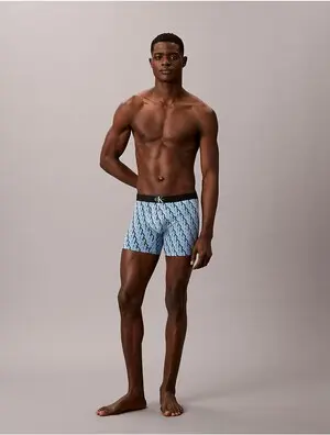 Calvin Klein Graphic Monogram Cotton Stretch 3-pack Boxer Brief - Arctic Multi