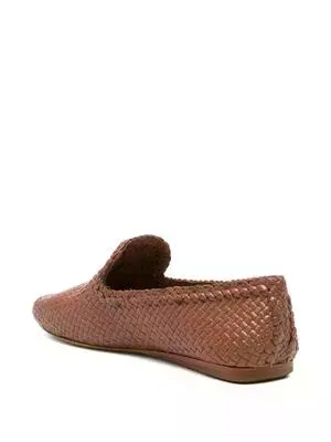 Dragon Diffusion Woven Loafers - Brown