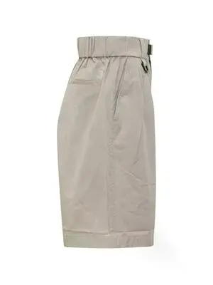 Y3 Belted Pleated Shorts - Neutrals