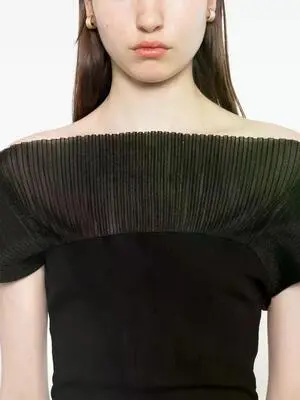 HOUSE OF DAGMAR Contrast Knitted Top