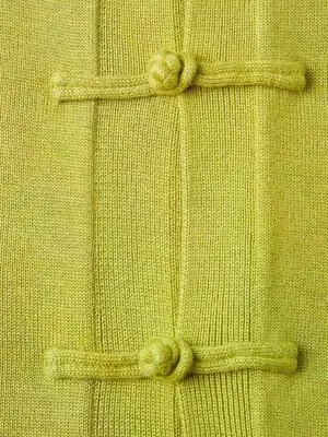 Shanghai Tang Knot Button Pocket Cardigan