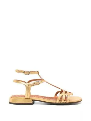 Chie Mihara Gold Tone Sandals For Women