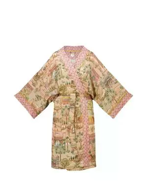 PIP STUDIO Printed Belted Dressing Gown