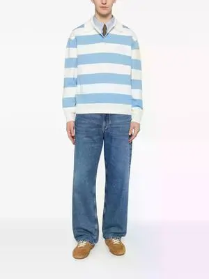 Axel Arigato Rey Striped-pattern Polo Sweater