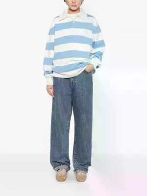 Axel Arigato Rey Striped-pattern Polo Sweater