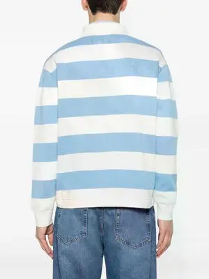 Axel Arigato Rey Striped-pattern Polo Sweater