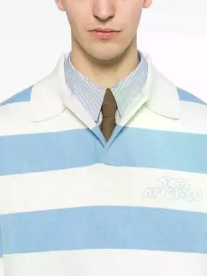 Axel Arigato Rey Striped-pattern Polo Sweater