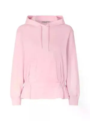 Stine Goya Hooded Pullover With Ruffled Hem - Pink