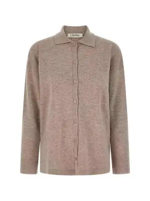 Max Mara Shirt Collar Button Cardigan - Brown