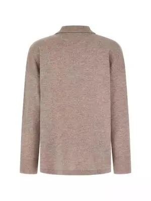 Max Mara Shirt Collar Button Cardigan - Brown