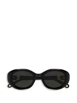 Chloé Oval Sunglasses - Black