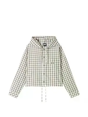 FINGERCROXX Hooded Check Jacket