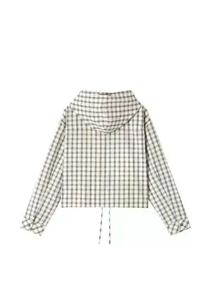 FINGERCROXX Hooded Check Jacket