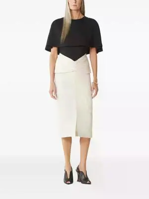 LANVIN Cape-effect T-shirt - Black