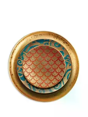 L'Objet Fortuny Gold-embellished Plate