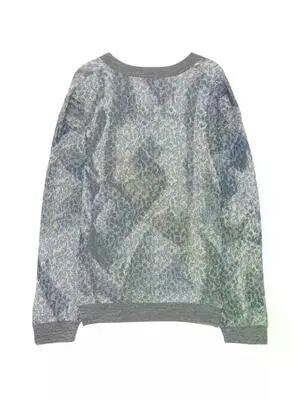JNBY Animal Print V-neck Sweater