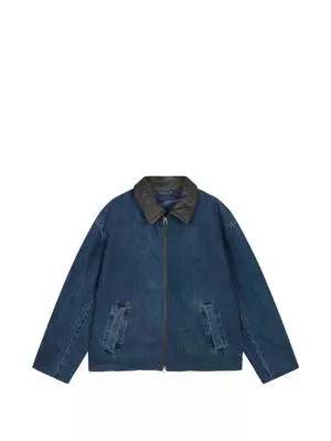 CROQUIS Zipped Denim Jacket - Blue