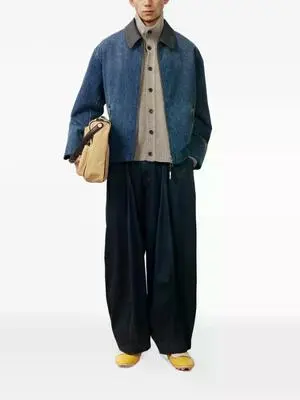 CROQUIS Zipped Denim Jacket - Blue