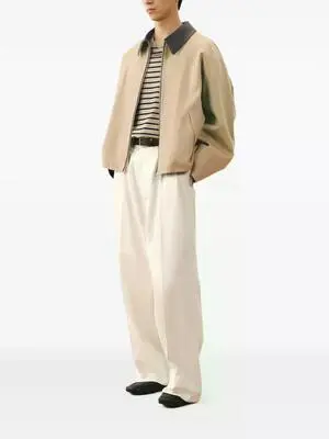 CROQUIS Contrasting Collar Jacket - Neutrals