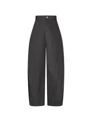 CROQUIS Tapered Drawstring Trousers - Black