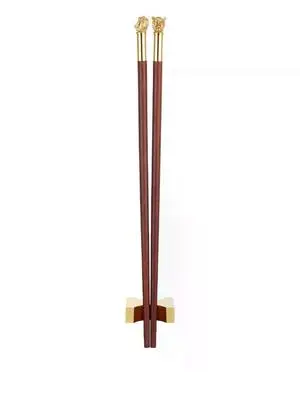 Shanghai Tang Animal-head Chopsticks - Brown